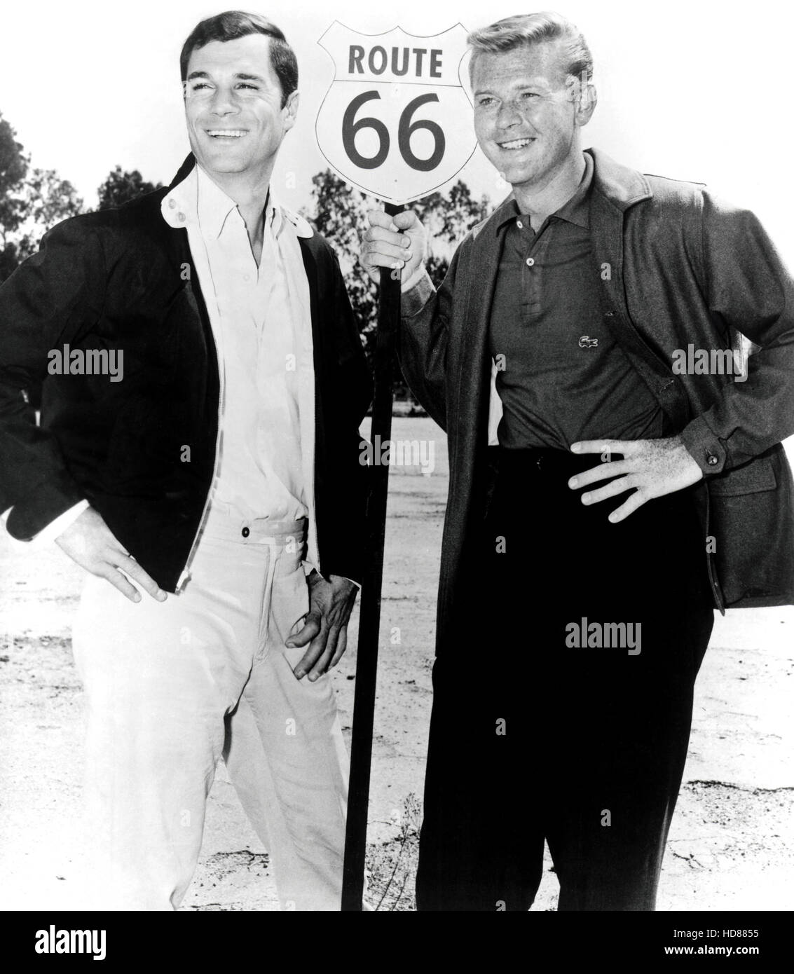 ROUTE 66, George Maharis, Martin Milner, 1960-1964 Stock Photo - Alamy