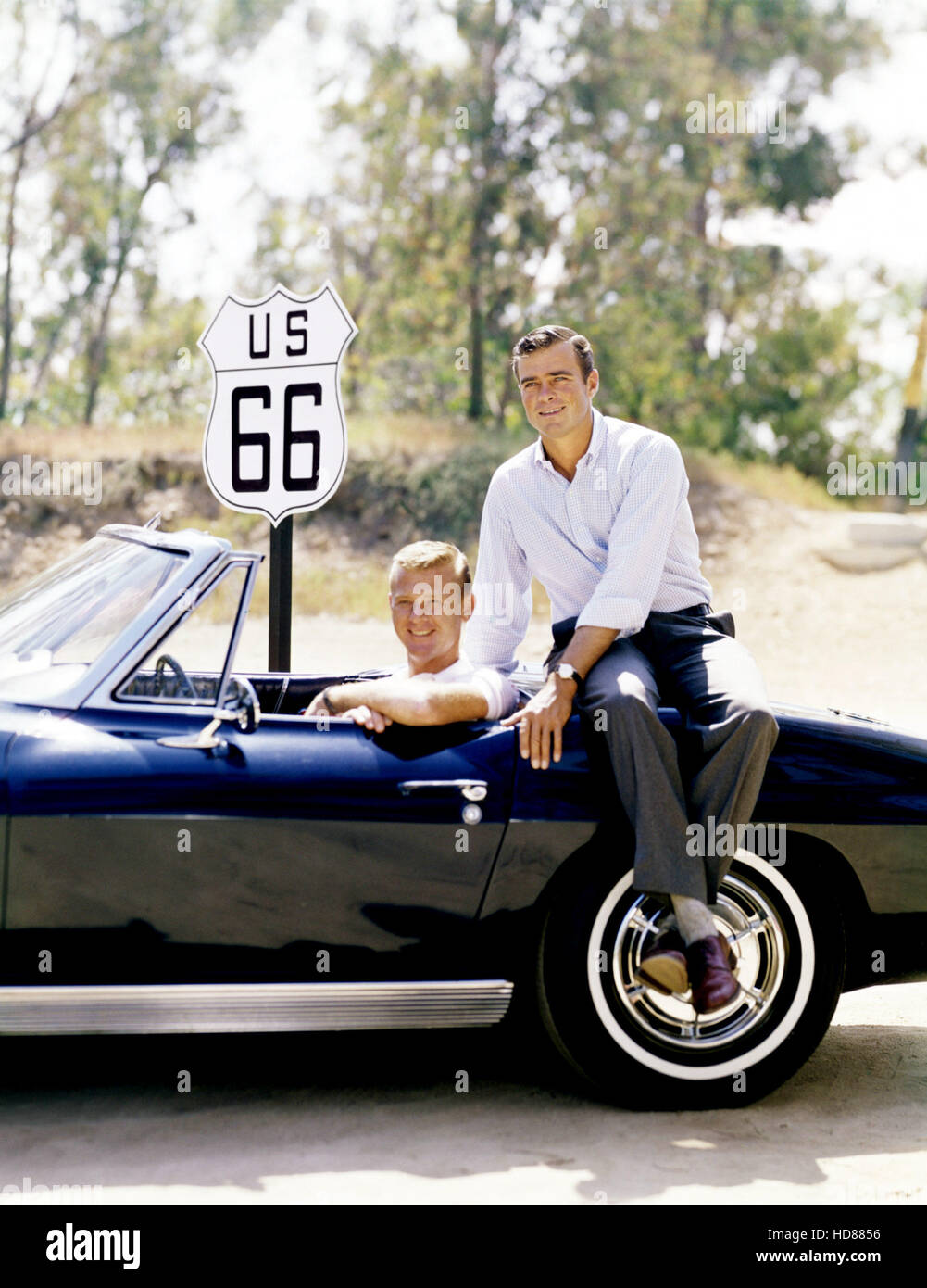 ROUTE 66, Martin Milner, Glenn Corbett, 1960-1964 Stock Photo - Alamy