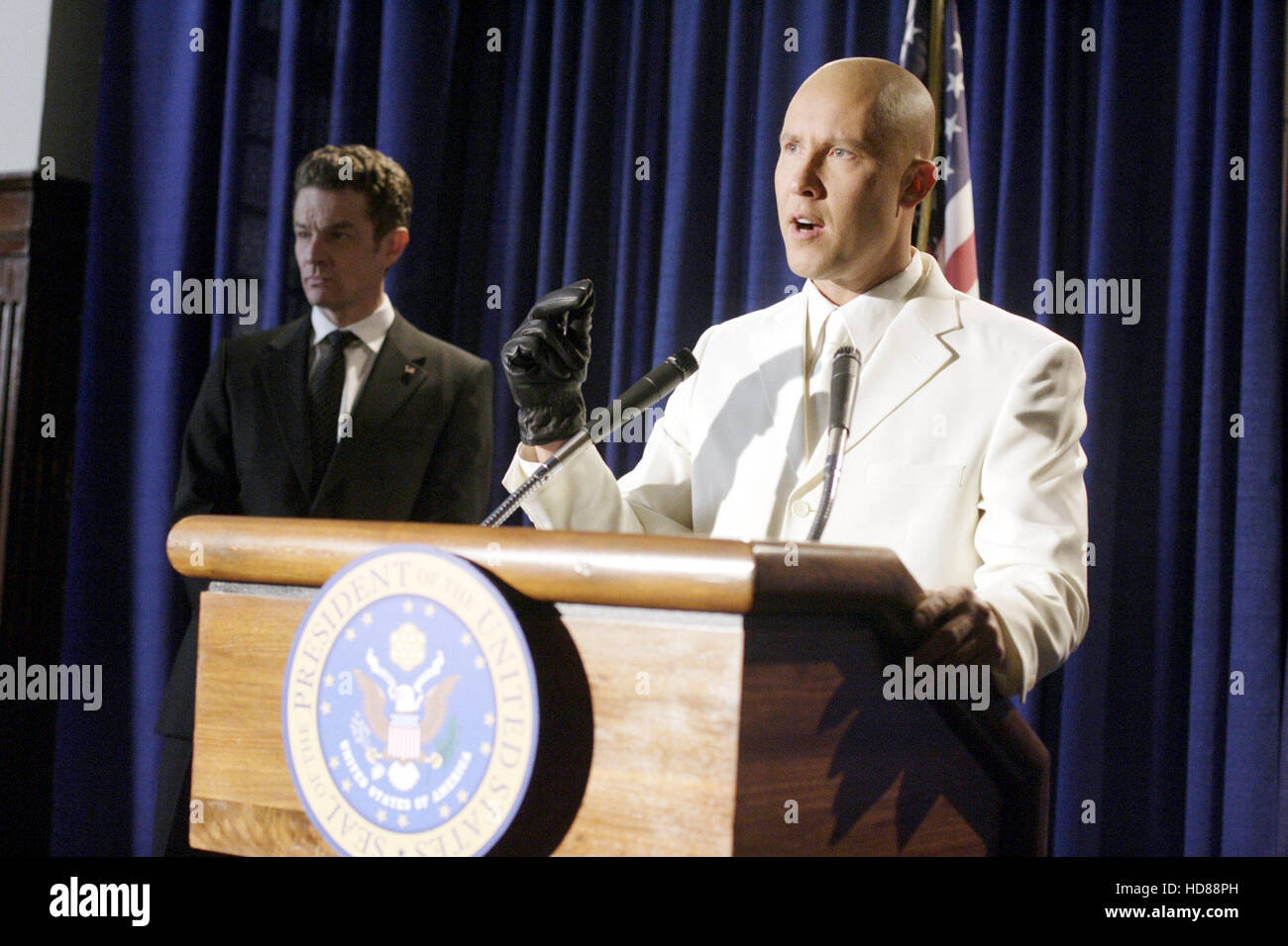 SMALLVILLE, (from left): James Marsters, Michael Rosenbaum, 'Apocalypse ...