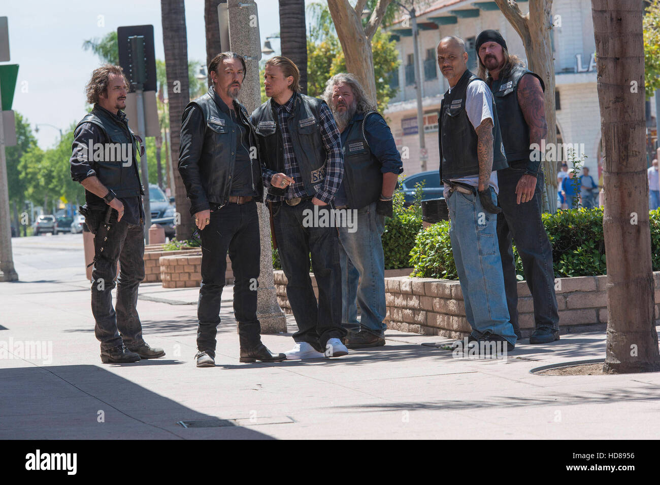 SONS OF ANARCHY, l-r: Kim Coates, Tommy Flanagan, Charlie Hunnam, Mark ...
