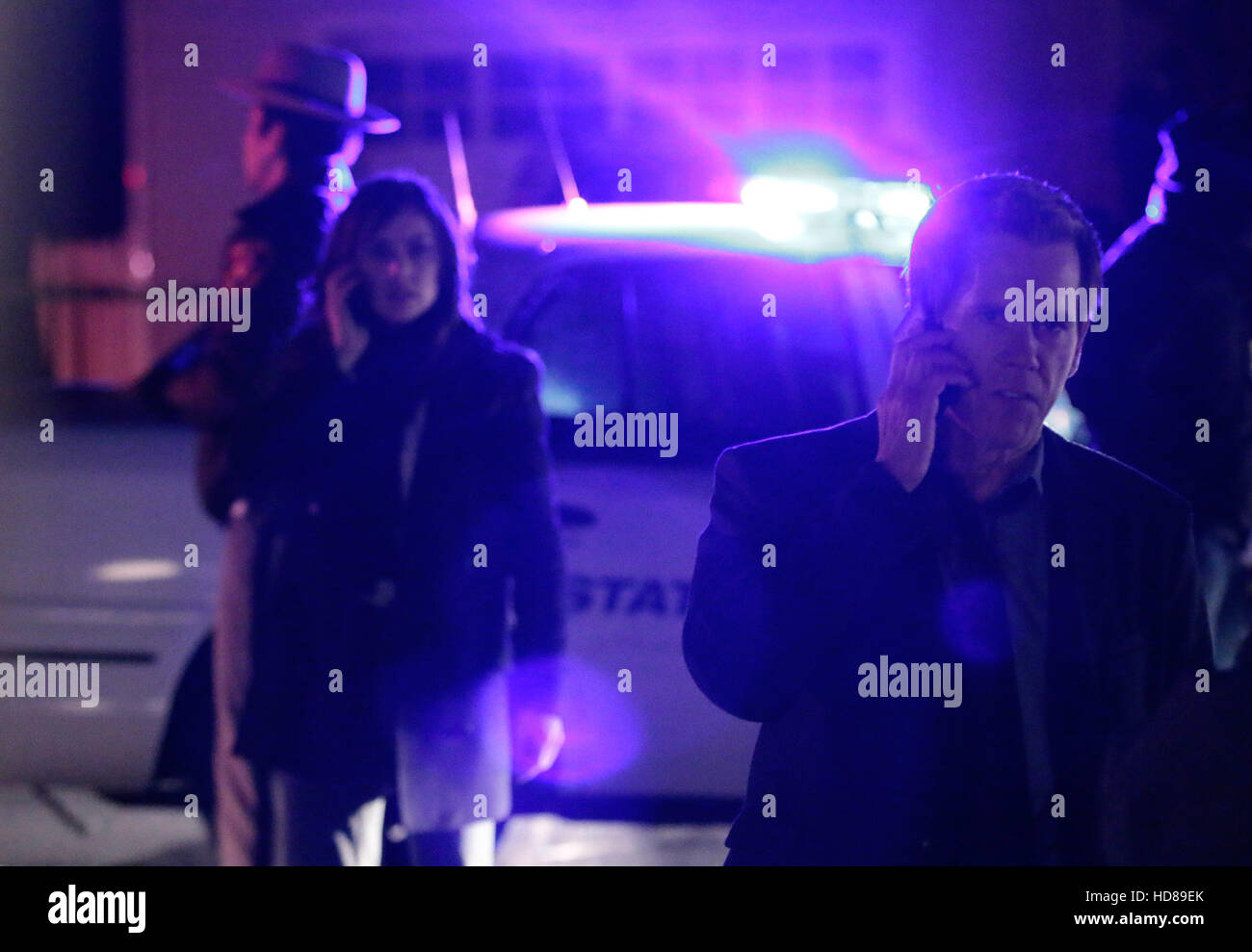 THE FOLLOWING, l-r: Jessica Stroup, Kevin Bacon in 'Flesh & Blood ...