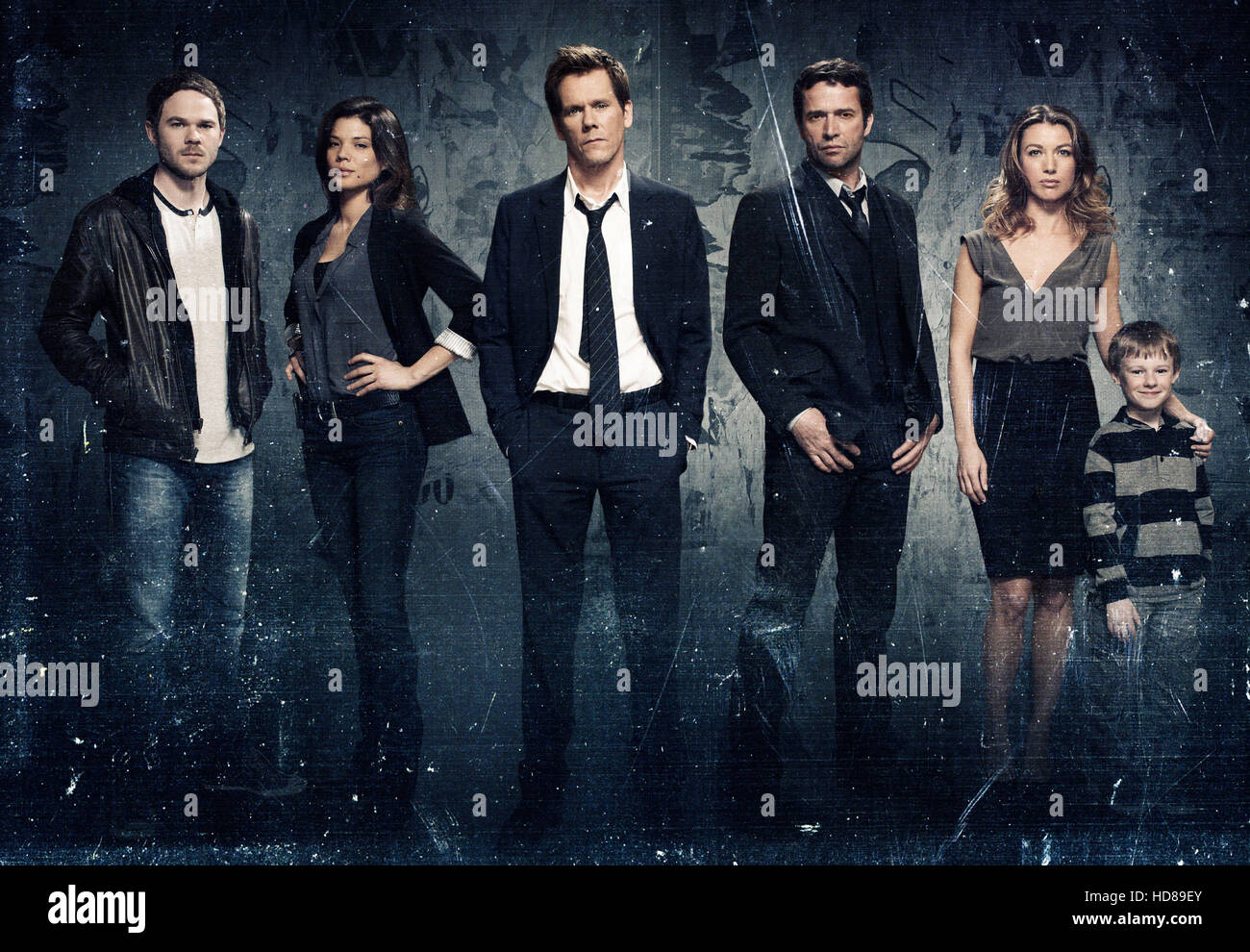 THE FOLLOWING, l-r: Shawn Ashmore, Jeananne Goossen, Kevin Bacon, James ...
