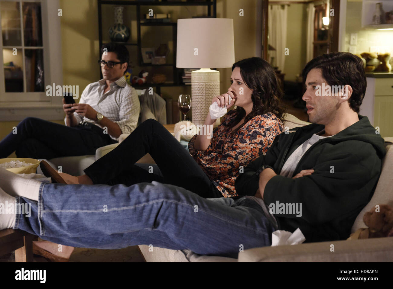 GRANDFATHERED, l-r: John Stamos, Paget Brewster, Josh Peck in 'Pilot ...