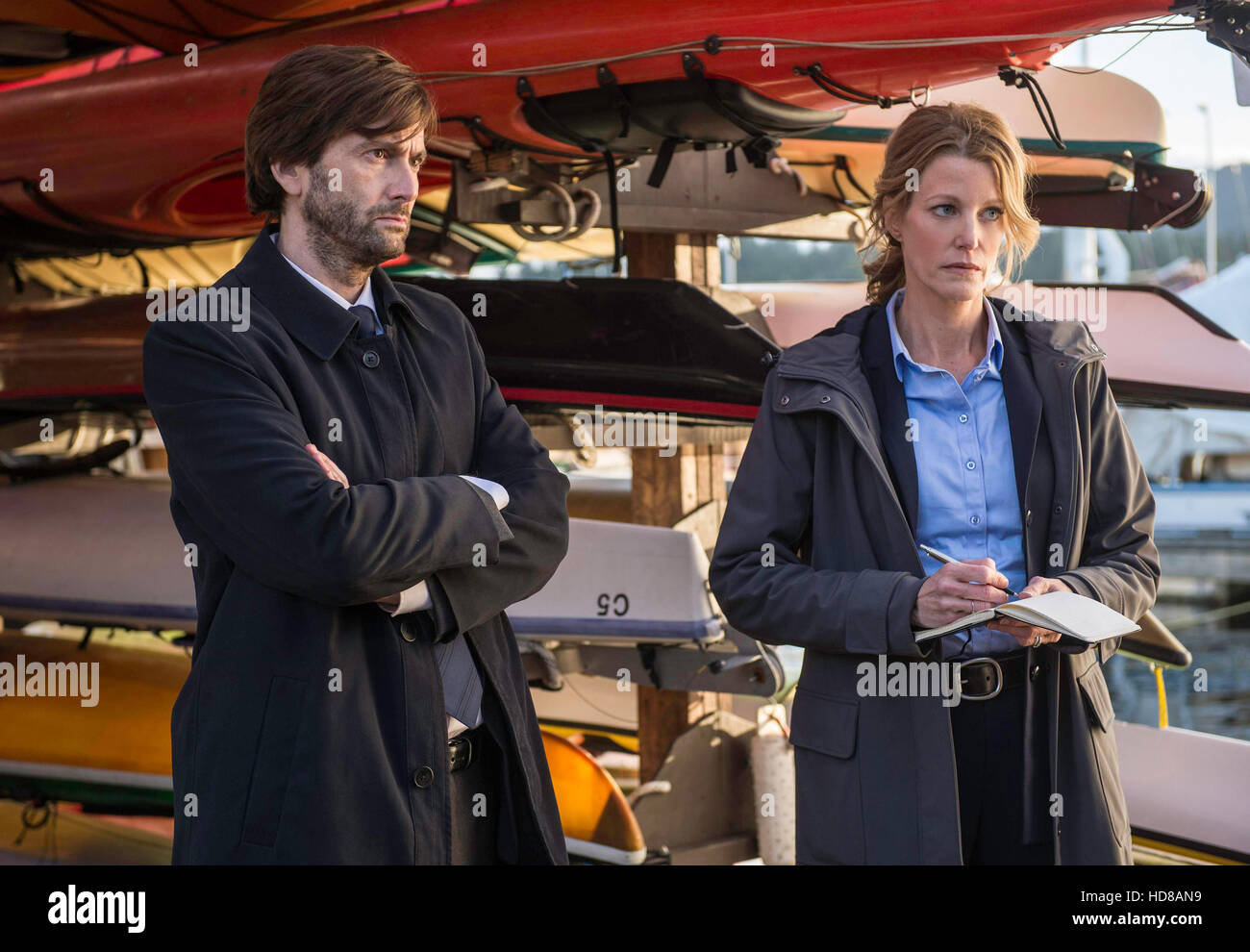 GRACEPOINT, (from left): David Tennant, Anna Gunn, 'Pilot', (Season 1 ...
