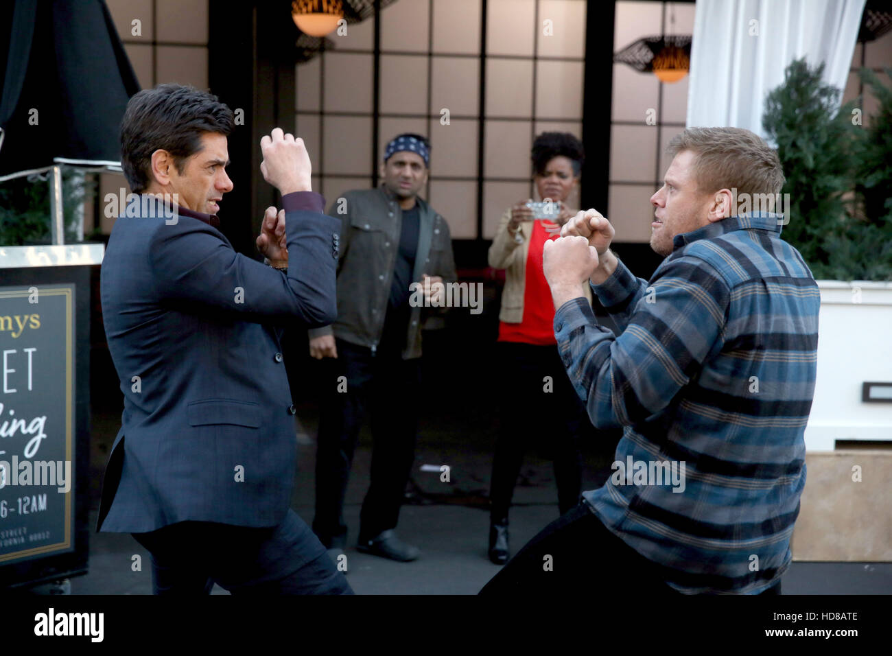 GRANDFATHERED, l-r: John Stamos, Ravi Patel, Kelly Jenrette, Alex ...