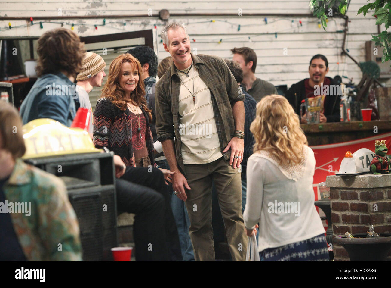 GREEK, Lea Thompson (center, left), Jim Abele (center, right), 'Camp ...