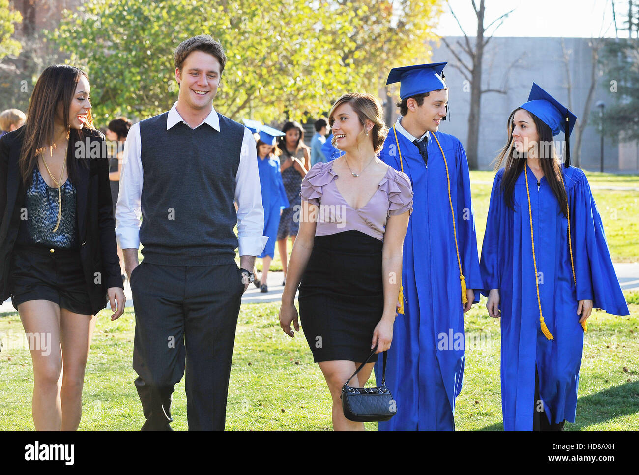 GREEK, (from left): Amber Stevens, Jake McDorman, Spencer Grammer ...