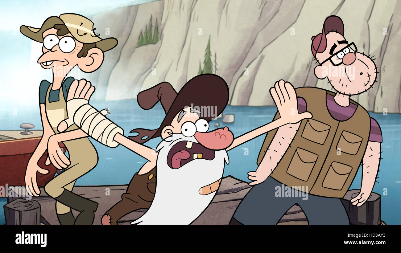 GRAVITY FALLS, Old Man McGucket (center), 'The Legend of Gobblewonker ...