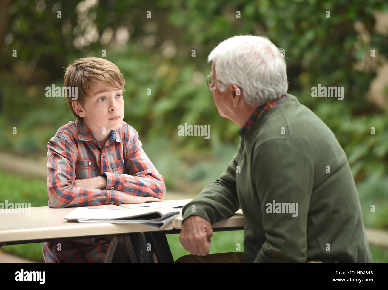 THE GRINDER, l-r: Connor Kalopsis, William Devane in 'For The People ...