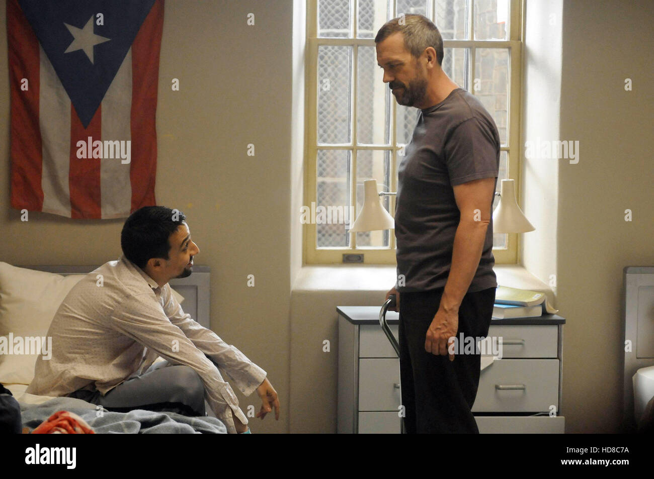 HOUSE, (from left): Lin-Manuel Miranda, Hugh Laurie, 'Broken', (Season ...