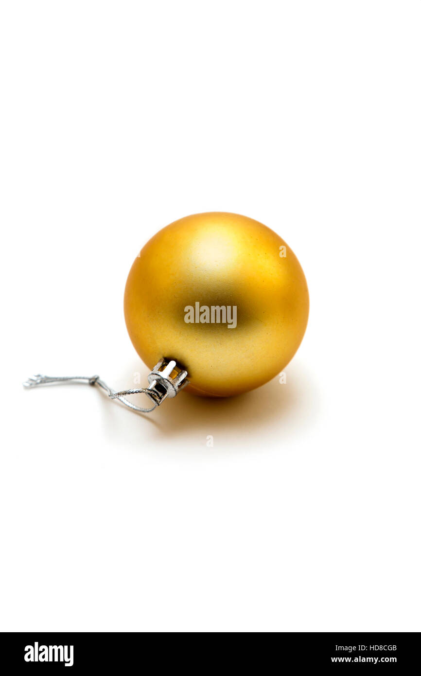 Christmas ball isolated on white background Stock Photo - Alamy