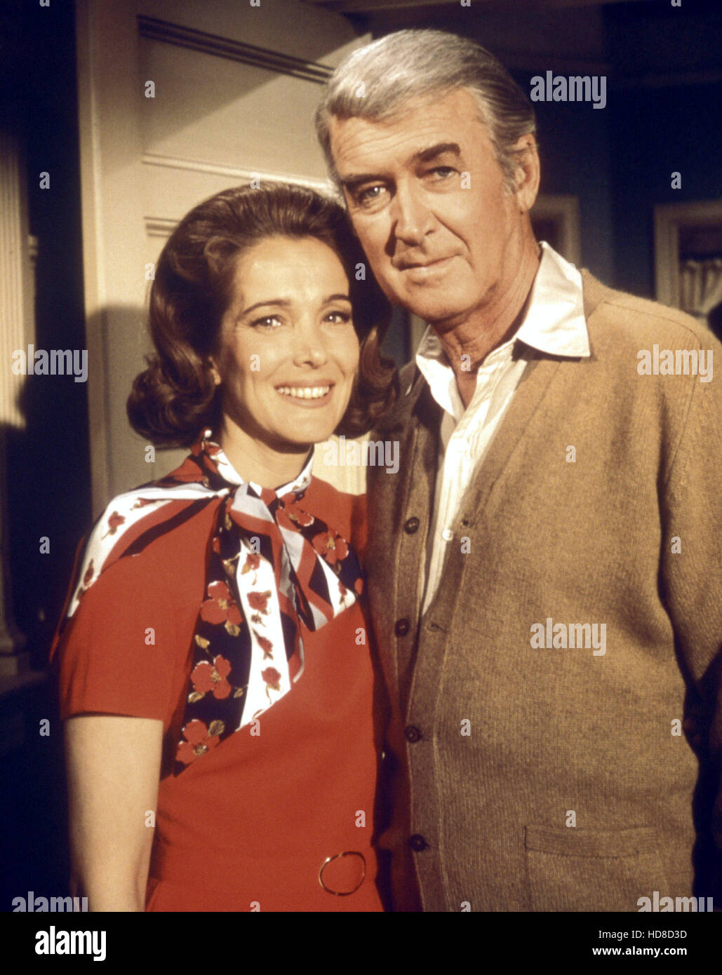 THE JIMMY STEWART SHOW, Julie Adams, Jimmy Stewart, 1971-72 Stock Photo ...