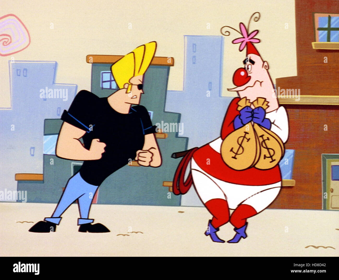 JOHNNY BRAVO, Johnny Bravo (left), 1997 Stock Photo - Alamy