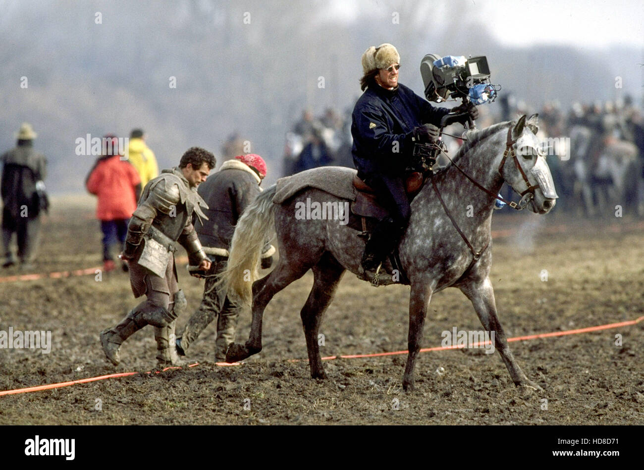 JOAN OF ARC, director Christian Duguay on location, 1999, (c)Alliance ...