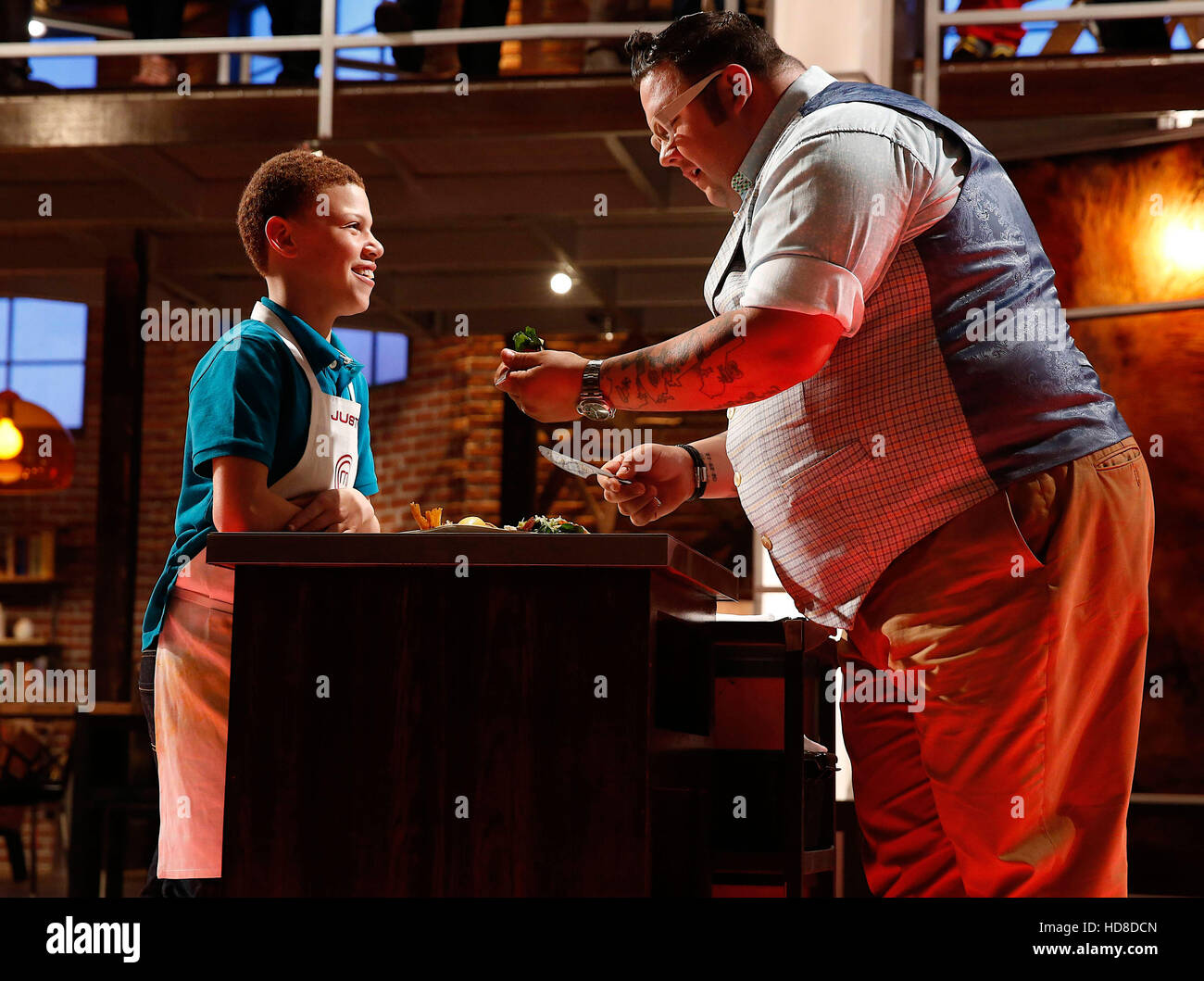 MASTERCHEF JUNIOR, (aka JUNIOR MASTERCHEF), contestant Justin with ...
