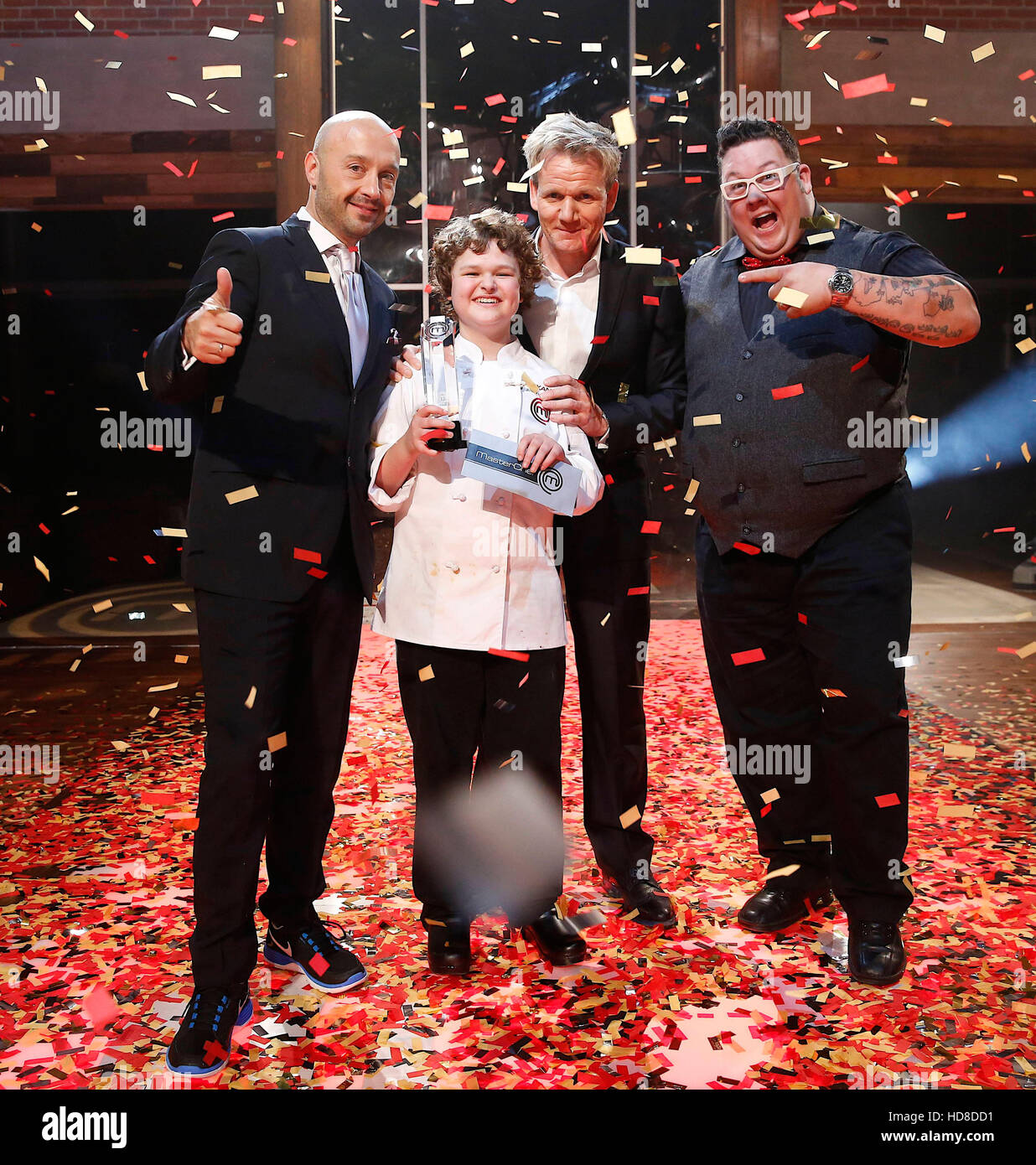 MASTERCHEF JUNIOR, (aka JUNIOR MASTERCHEF), l-r: Joe Bastianich ...