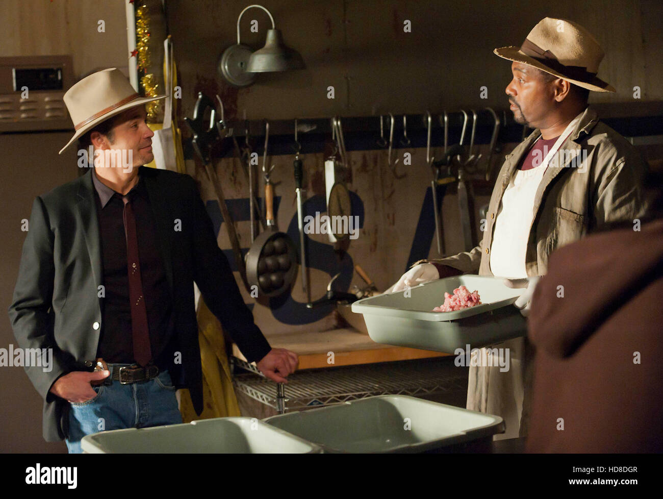 Justified From Left Timothy Olyphant Mykelti Willaimson