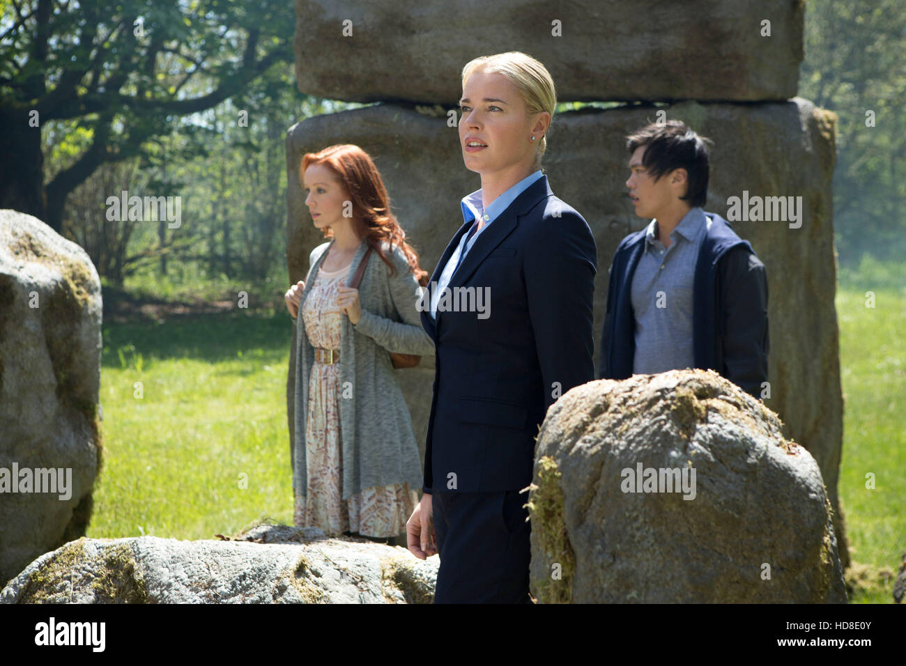 THE LIBRARIANS, (from left): Lindy Booth, Rebecca Romijn, John Kim ...