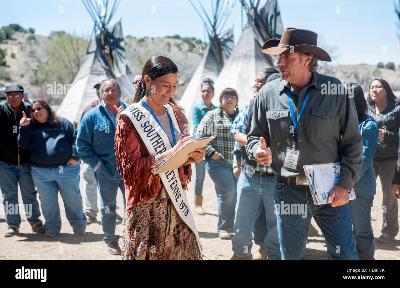 LONGMIRE, (from left): Kimberly Guerrero, Robert Taylor, 'Miss Cheyenne ...