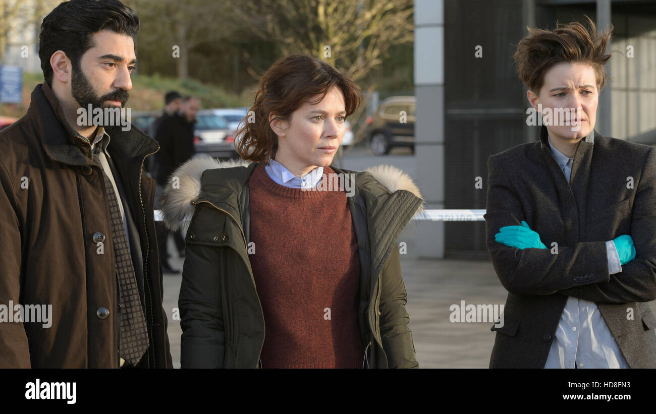 MARCELLA, l-r: Ray Panthaki, Anna Friel, Charlie Covell, (Season 1 ...