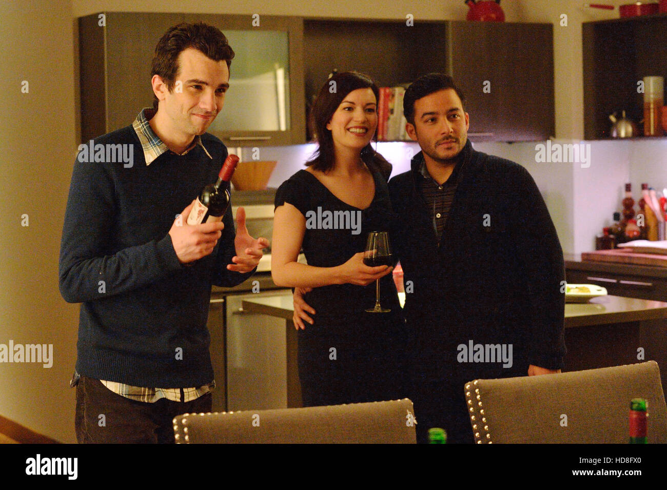 MAN SEEKING WOMAN, (from left): Jay Baruchel, Britt Lower, Ennis Esmer ...