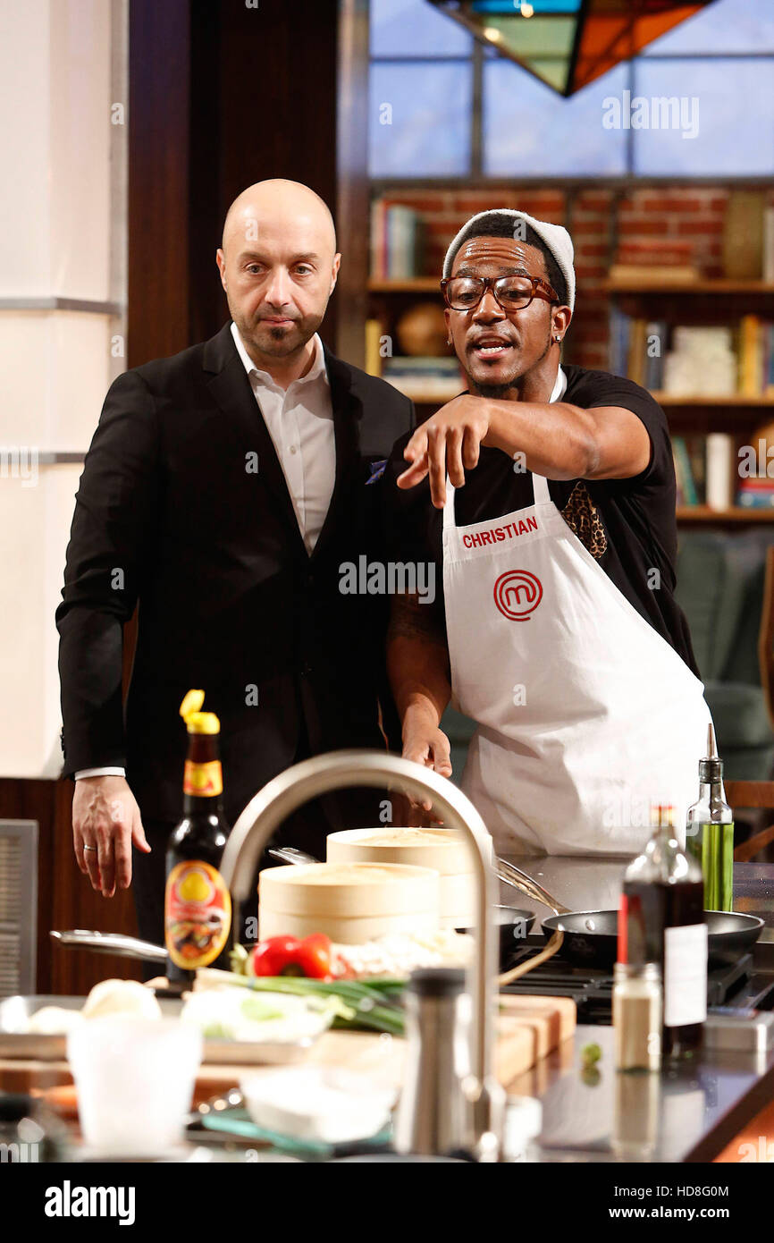 MASTERCHEF, (from left): judge Joe Bastianich, Christian Green, 'Top 7 ...