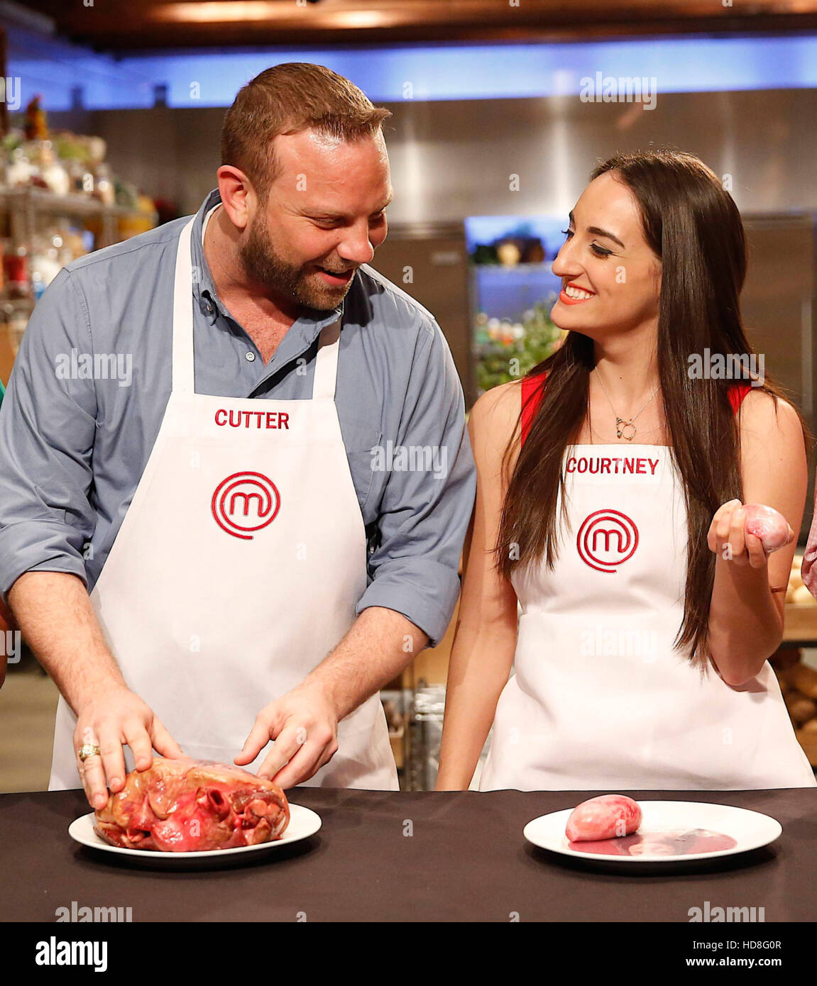 MASTERCHEF, (from left): contestants Cutter Brewer, Courtney Lapresi ...