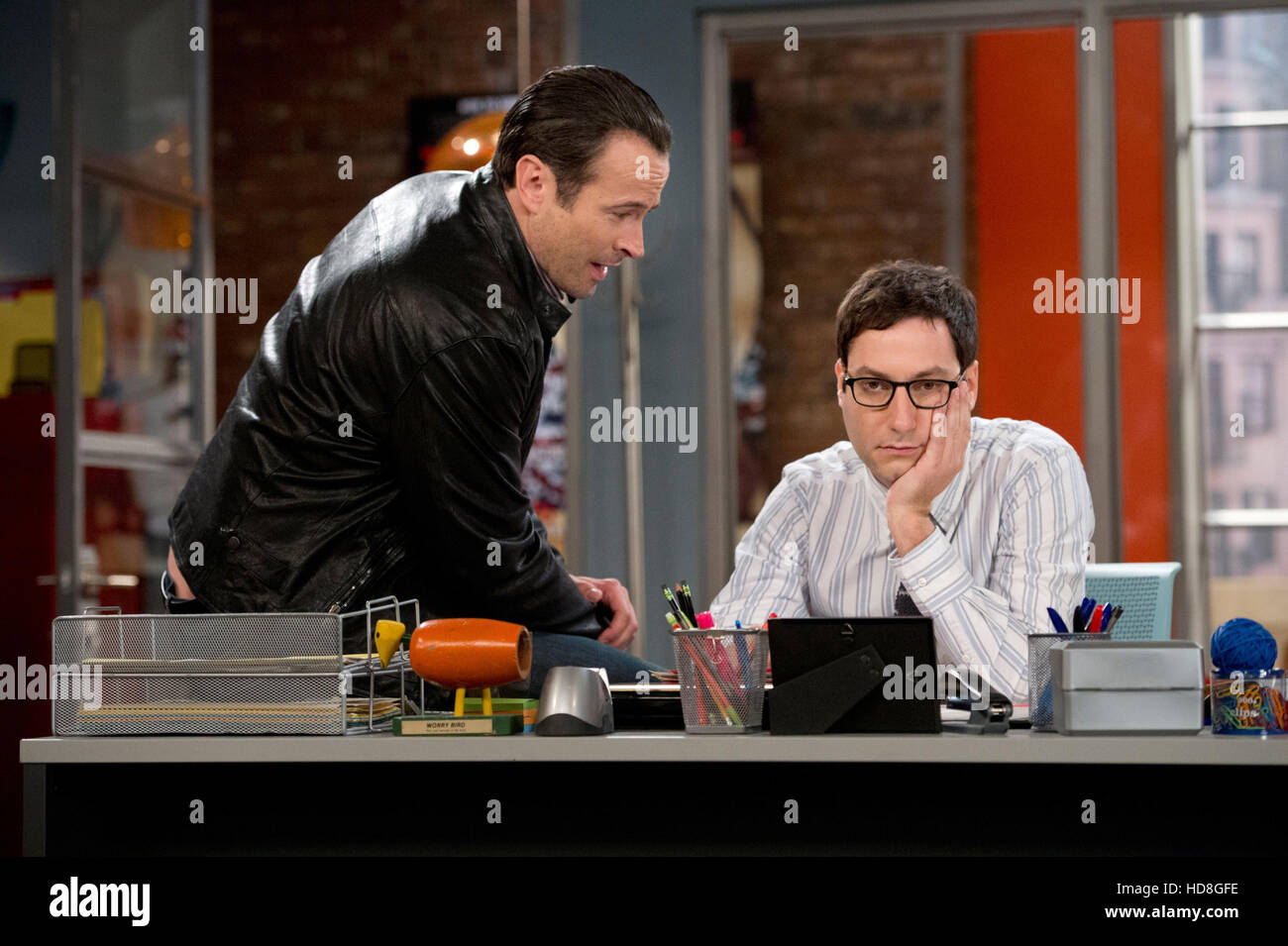 MEN AT WORK, l-r: Jason Lee, Adam Busch in 'Tyler the Pioneer' (Season ...