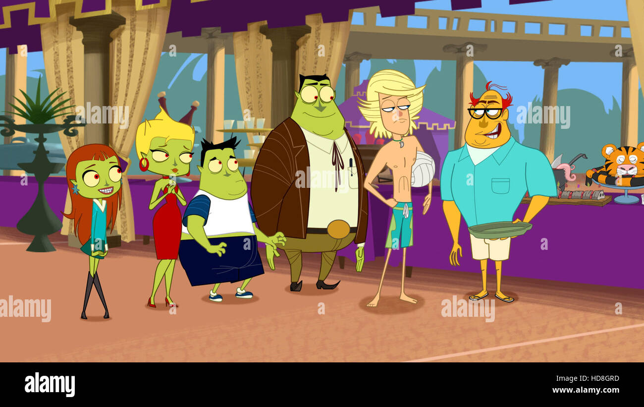 NEIGHBORS FROM HELL, (from left): Mandy Hellman, Tina Hellman, Josh ...