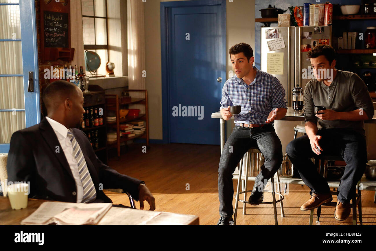 NEW GIRL, (from left): Lamorne Morris, Max Greenfield, Jake Johnson ...