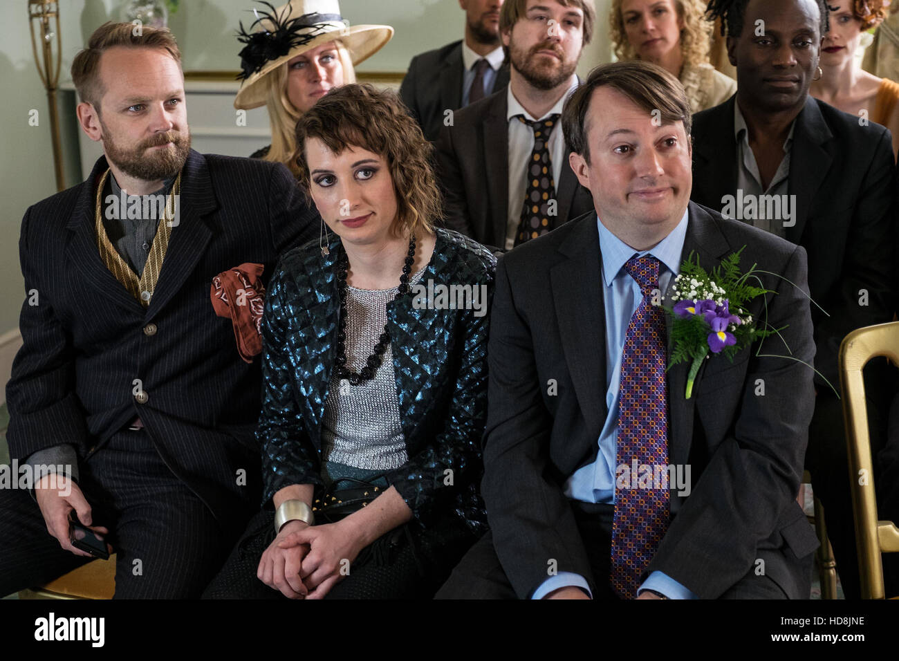 PEEP SHOW, (from left): Jonathan Harden, Isy Suttie, David Mitchell, 'Gregory's Beard', (Season ...