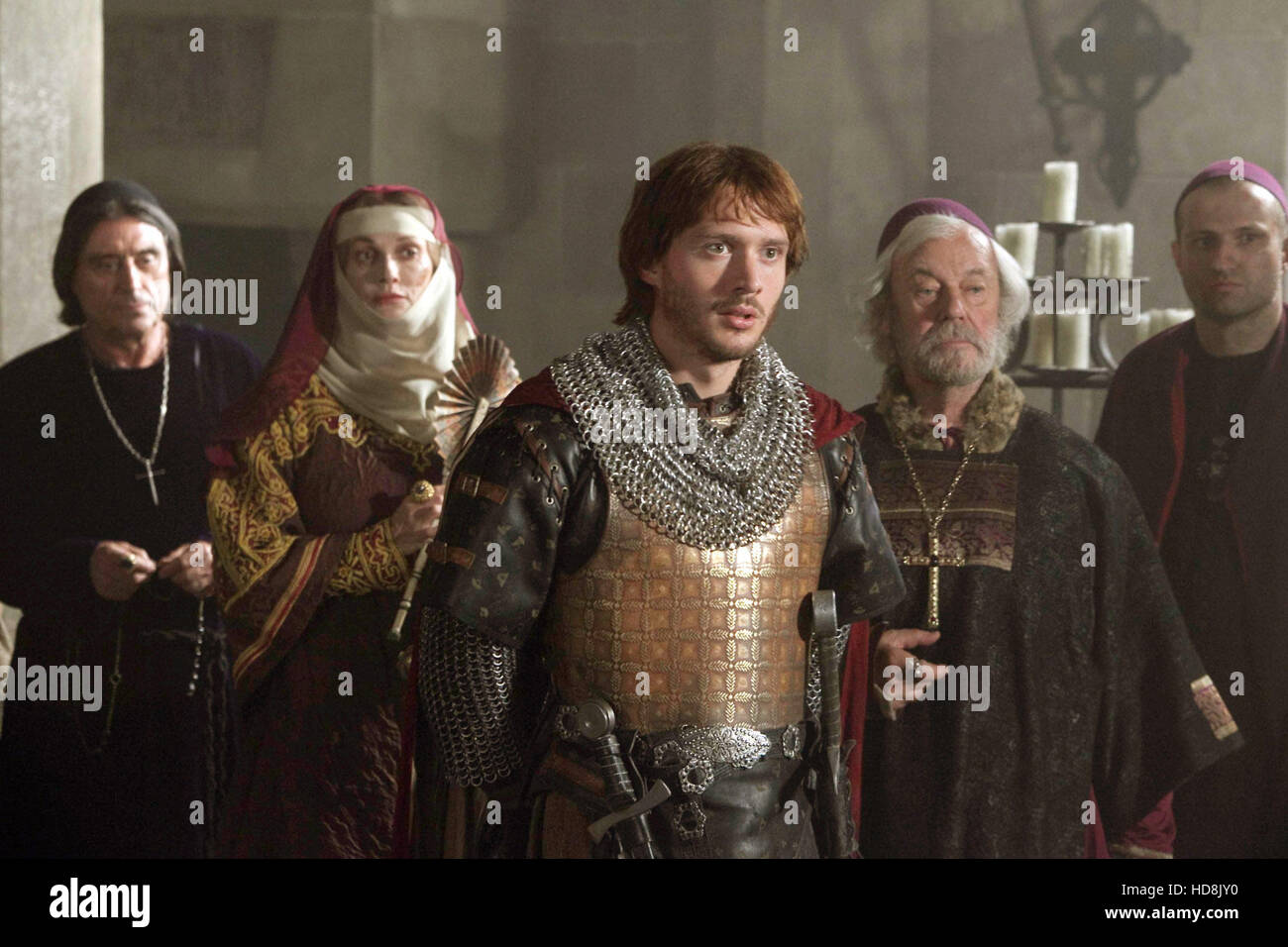 THE PILLARS OF THE EARTH, (from left): Ian McShane, Sarah Parish, David ...