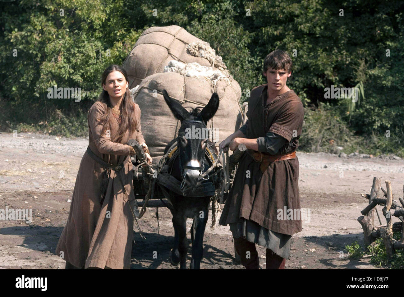THE PILLARS OF THE EARTH, (from left): Hayley Atwell, Sam Clafin ...
