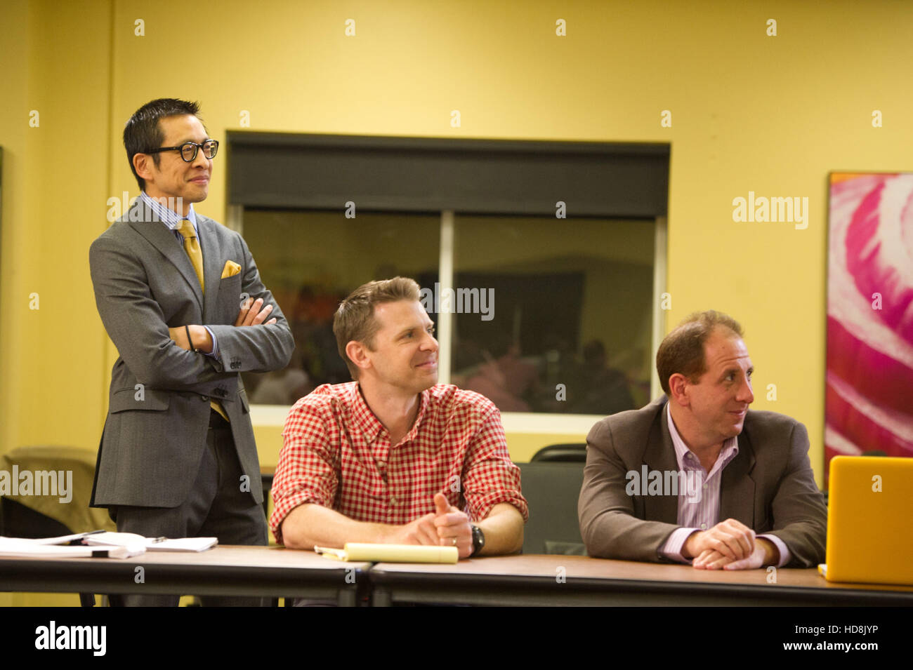 THE PITCH, (from left): Tracy Wong, Matt McCain, Ben Wiener, 'Subway ...