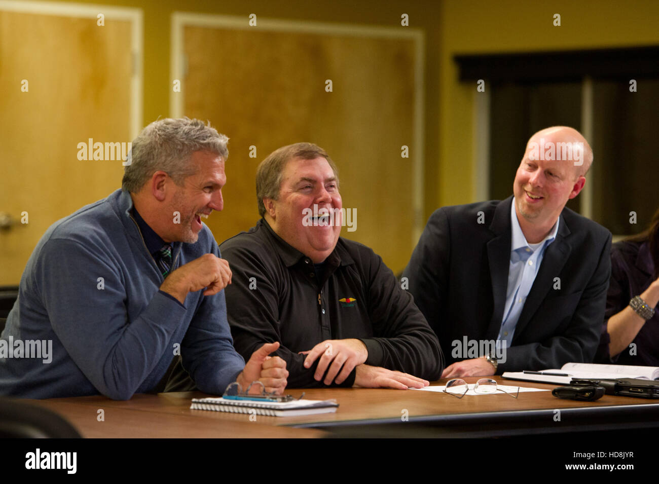 THE PITCH, (from left): Ted Wirth, Tony Pace, Jeff Larson, 'Subway ...