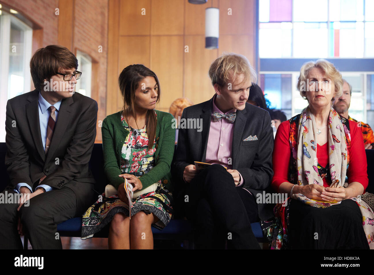PLEASE LIKE ME, (from left): Tom Ward, Caitlin Stasey, Josh Thomas ...