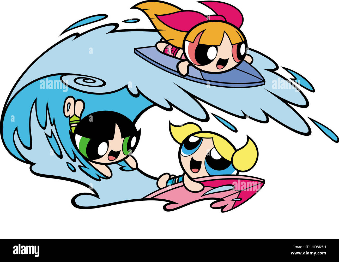 THE POWERPUFF GIRLS, Buttercup, Blossom, Bubbles, 1998-2004 Stock Photo ...