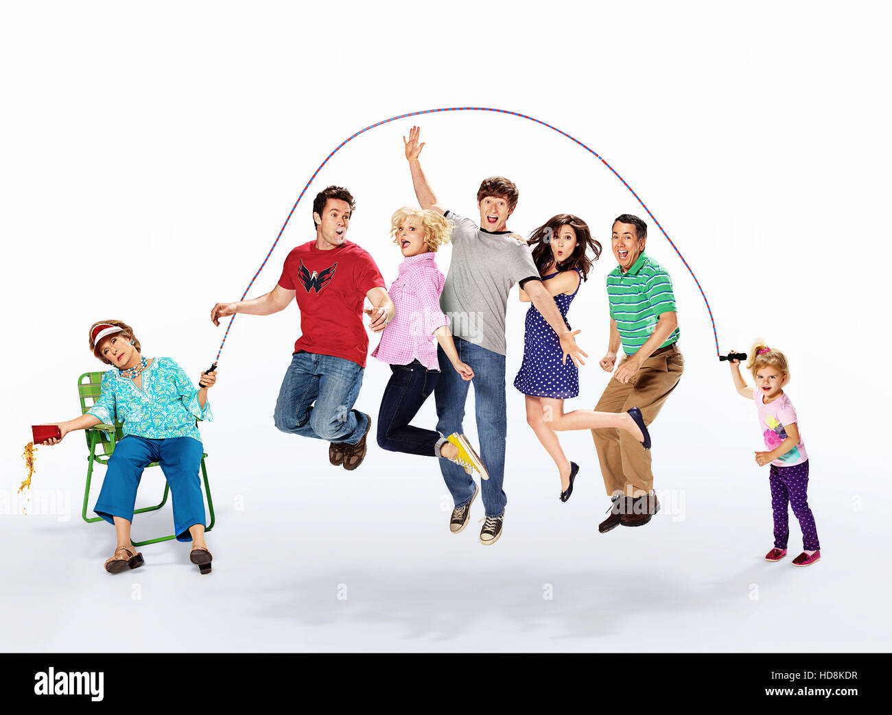 RAISING HOPE, l-r: Cloris Leachman, Garret Dillahunt, Martha Plimpton ...