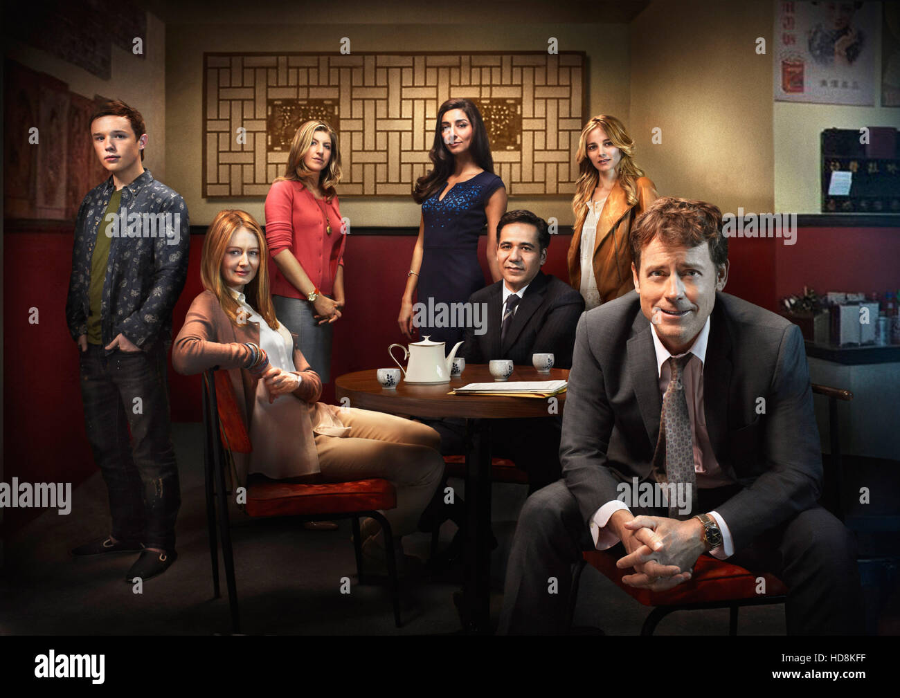 RAKE, (from left): Ian Colletti, Miranda Otto, Tara Summers, Necar ...