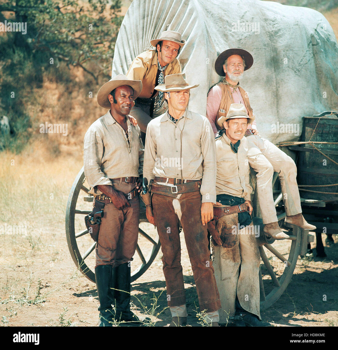 RAWHIDE, Raymond St. Jacques, Eric Fleming, Clint Eastwood, Steve ...