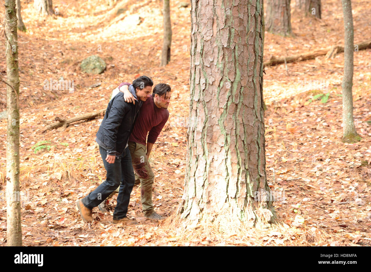 THE RED ROAD, (from left): Kiowa Gordon, Blair Redford, 'Shadow Walker ...