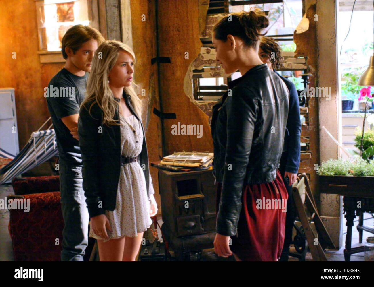THE SECRET CIRCLE, (from left): Louis Hunter, Brittany Robertson ...