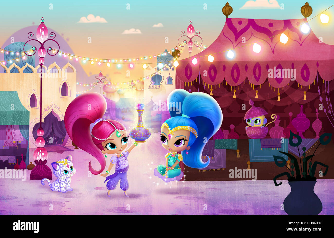 SHIMMER AND SHINE, l-r: Nahal, Shimmer, Shine, Tala in 'The Sweetest ...