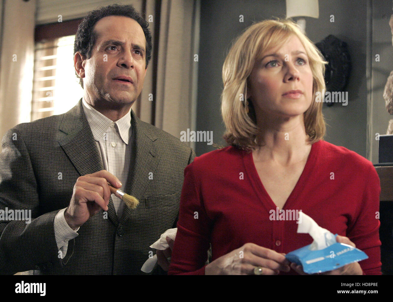 MONK, (from left) Tony Shalhoub, Traylor Howard, 'Mr. Monk Buys a House ...