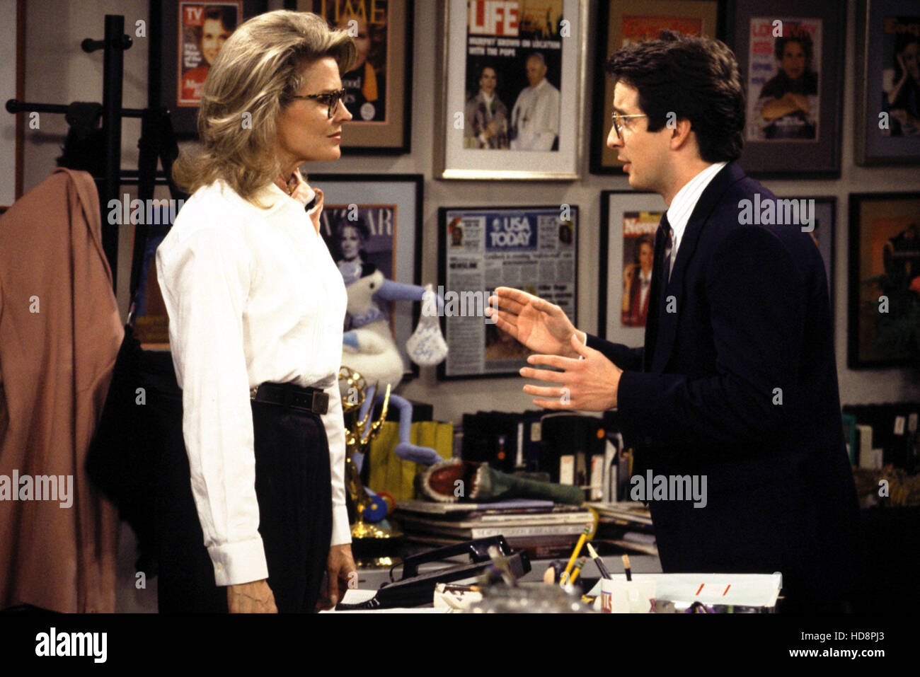 MURPHY BROWN, Candice Bergen, Grant Shaud, 1988-98, (c)Warner Bros ...