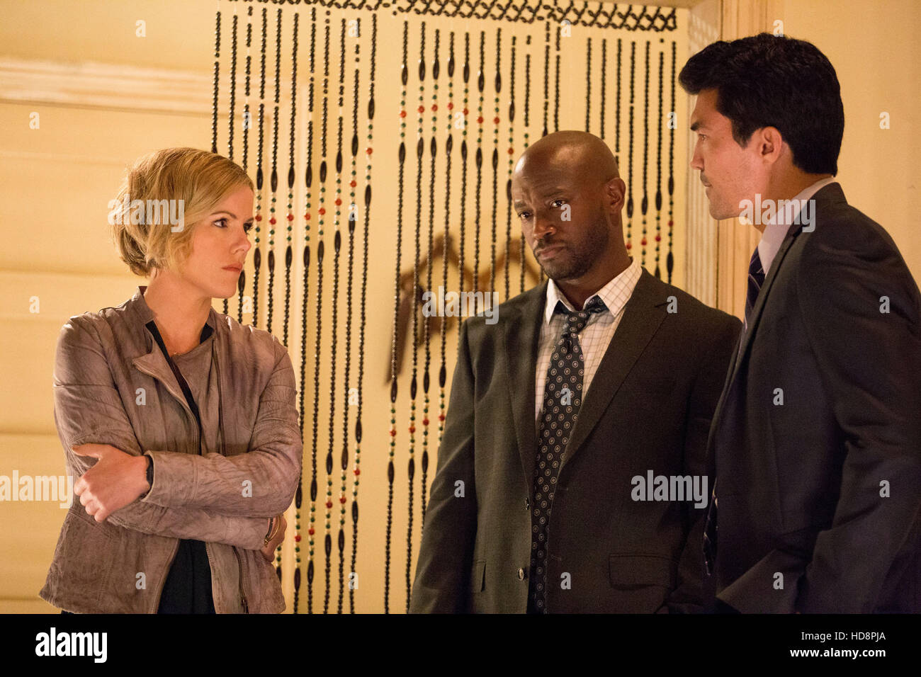MURDER IN THE FIRST, l-r: Kathleen Robertson, Taye Diggs, Ian Anthony ...
