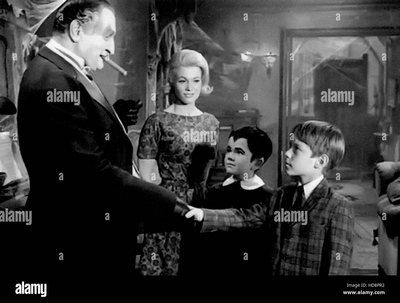 THE MUNSTERS, (from left): Al Lewis, Pat Priest, Butch Patrick, Billy ...