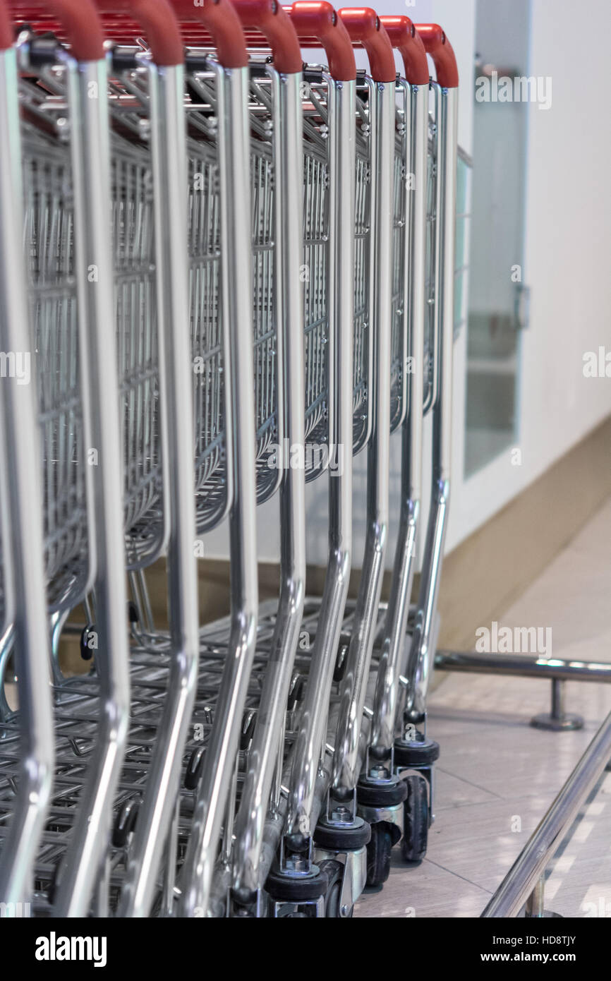 a number of shopping carts Stock Photo - Alamy