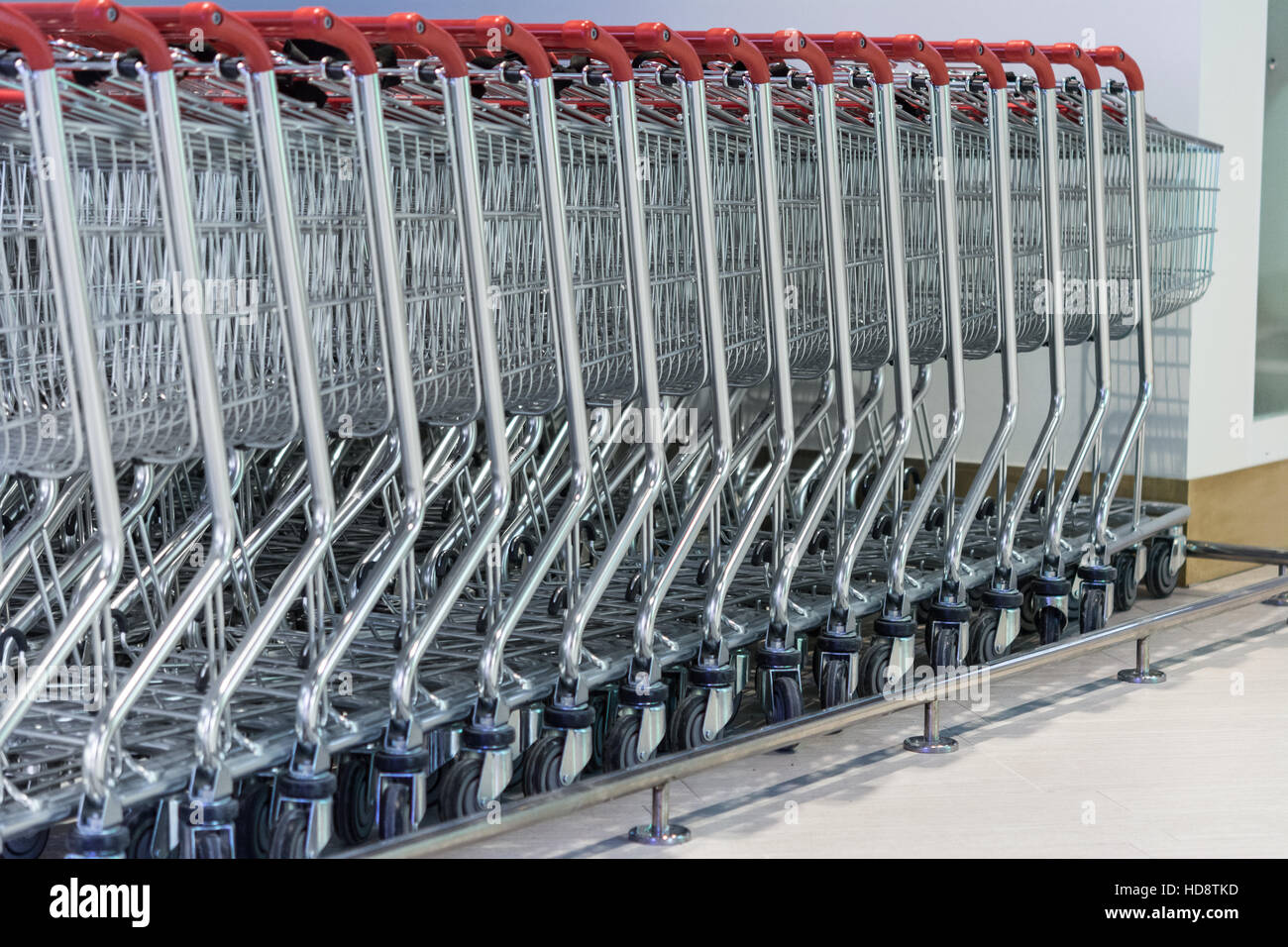 a number of shopping carts Stock Photo - Alamy