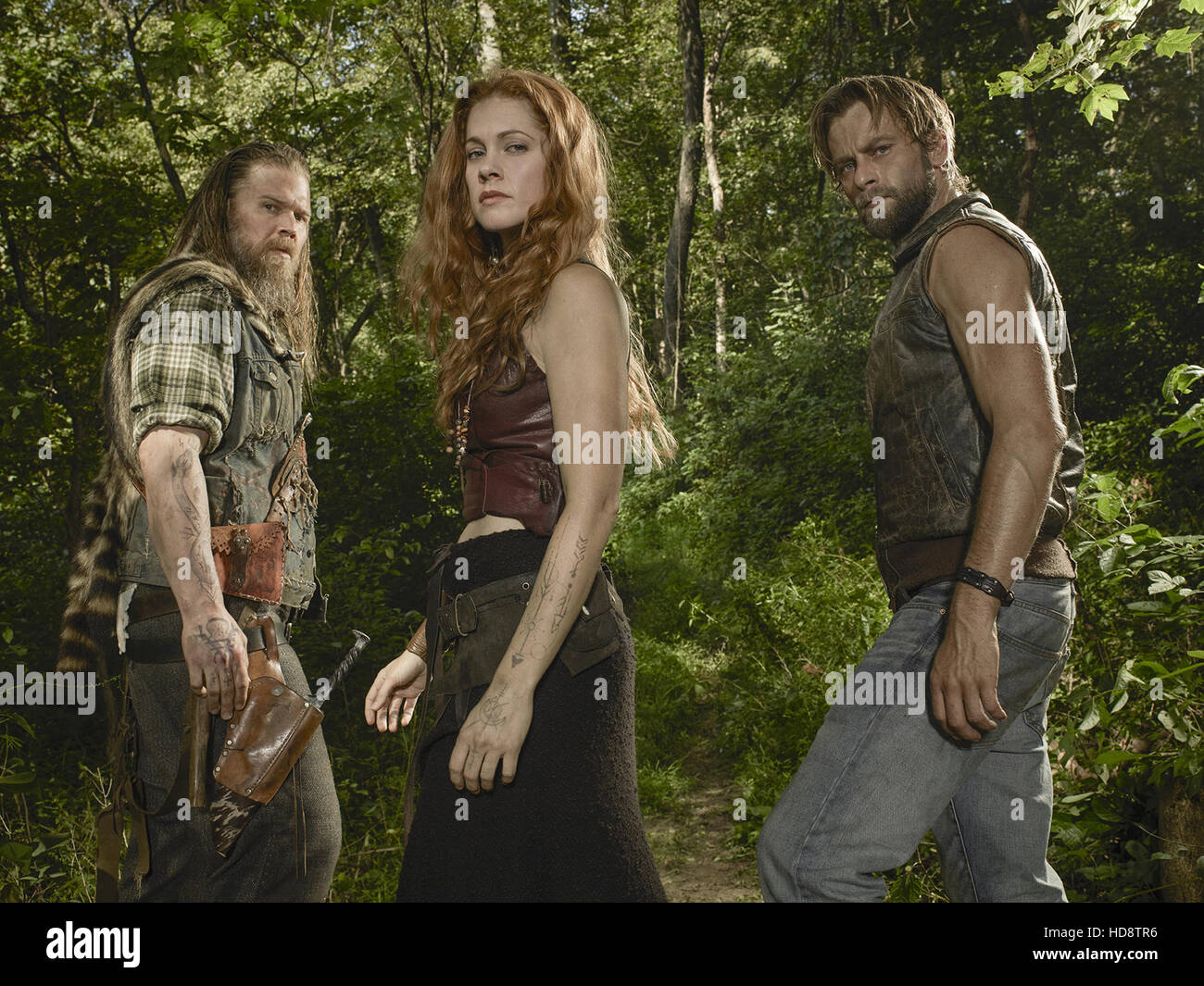 OUTSIDERS, (from left): Ryan Hurst, Gillian Alexy, Joe Anderson ...
